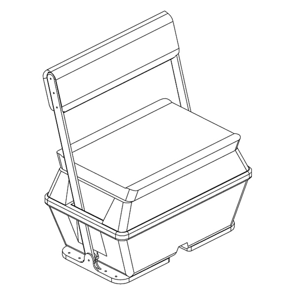 Moeller Deluxe Swing Back Cooler/Livewell/50 Gallons Seat Bench | Aqua ...